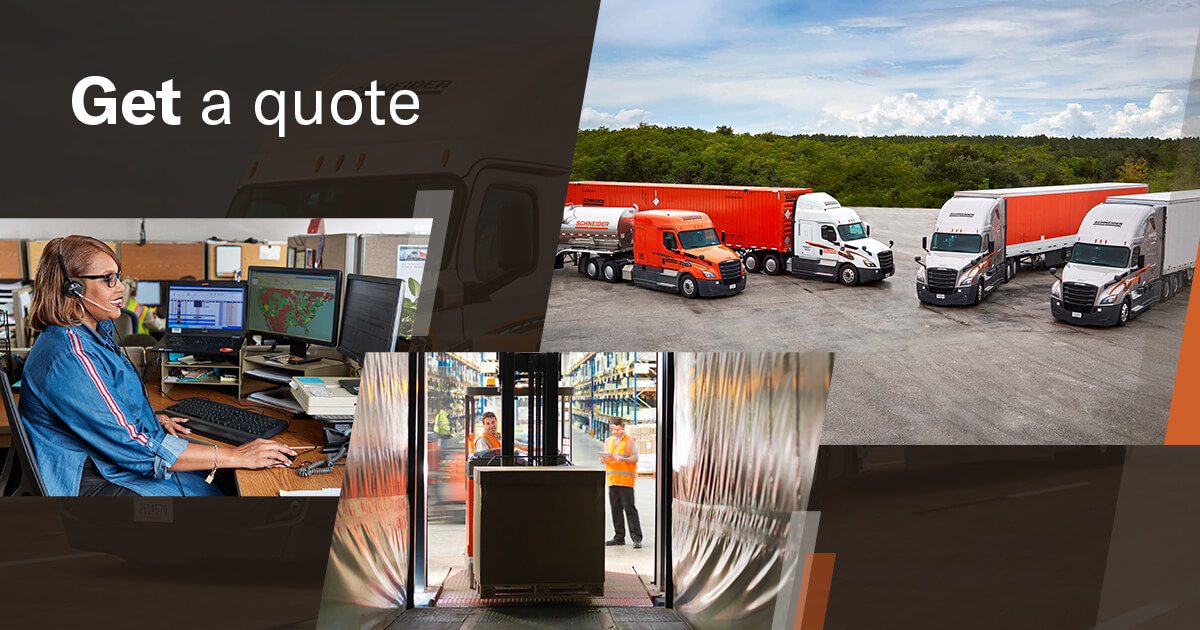 Get a Freight Quote Online | Schneider