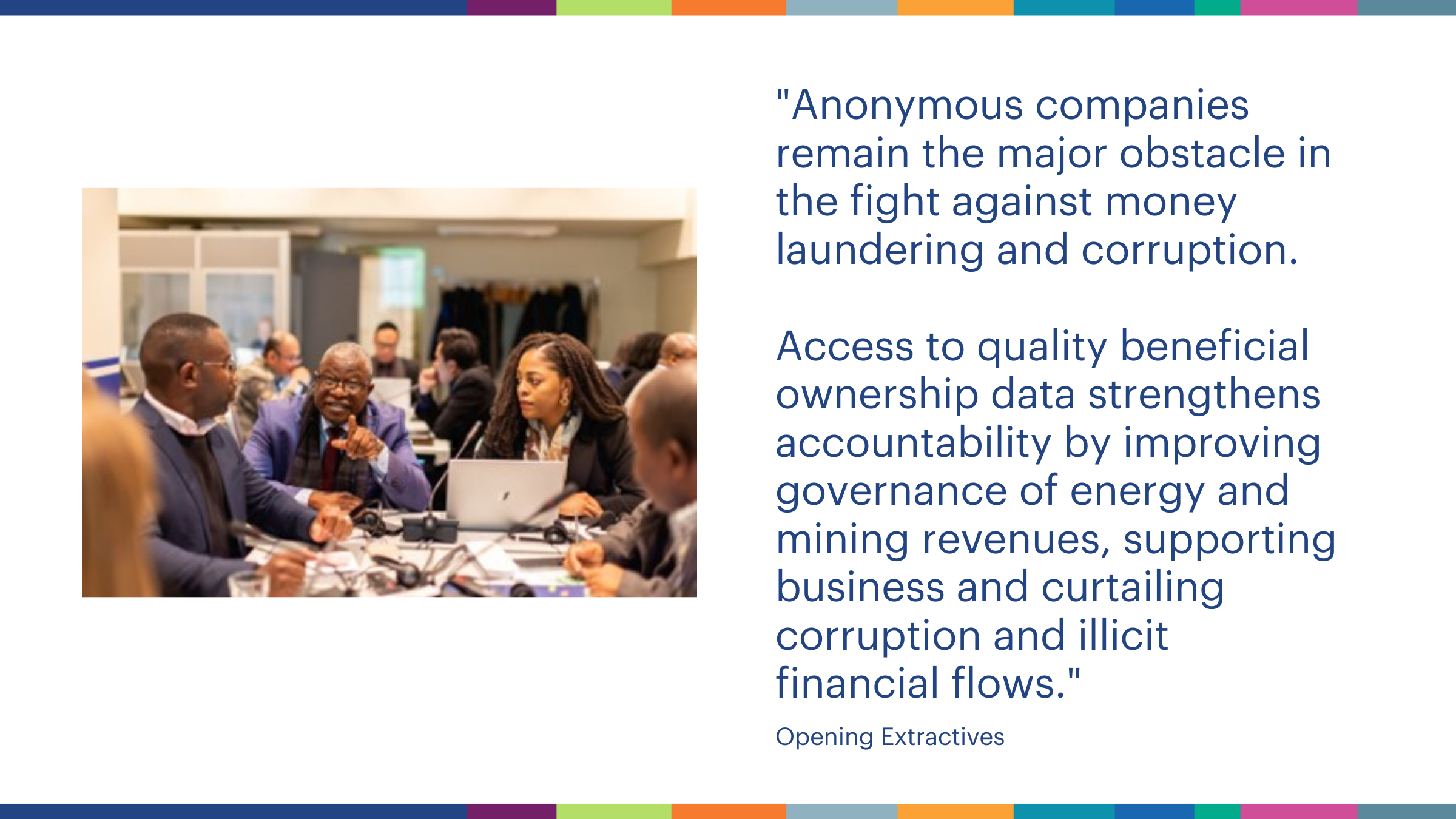 Greater transparency on who ultimately controls and profits from ...