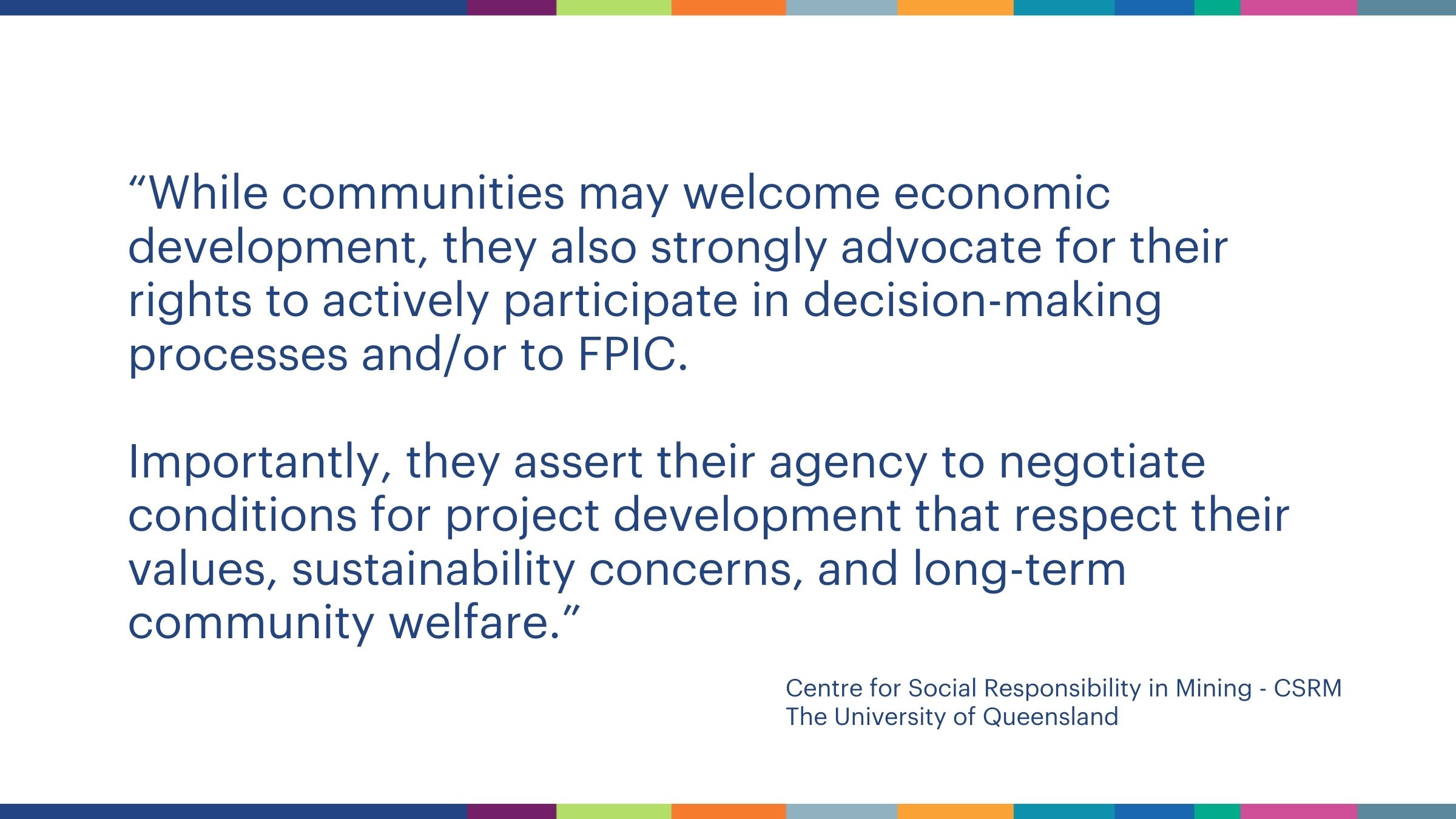 The global dynamics of consultation and consent | BHP Foundation