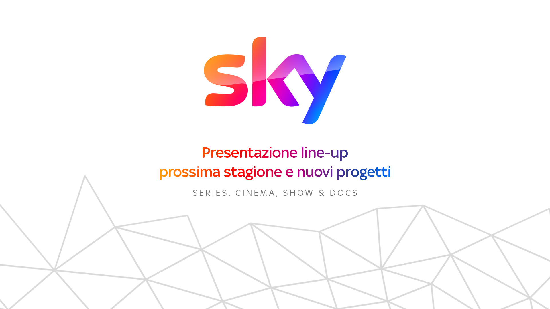 Sky ha presentato la line-up della prossima stagione e i nuovi progetti ...