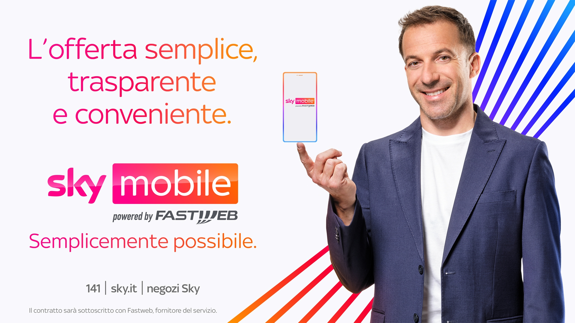Alessandro Del Piero è il testimonial di Sky Mobile powered by Fastweb ...