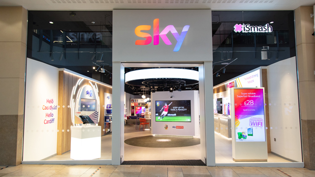 Sky opens first ever retail shop in Wales at St David’s Cardiff | Sky Group