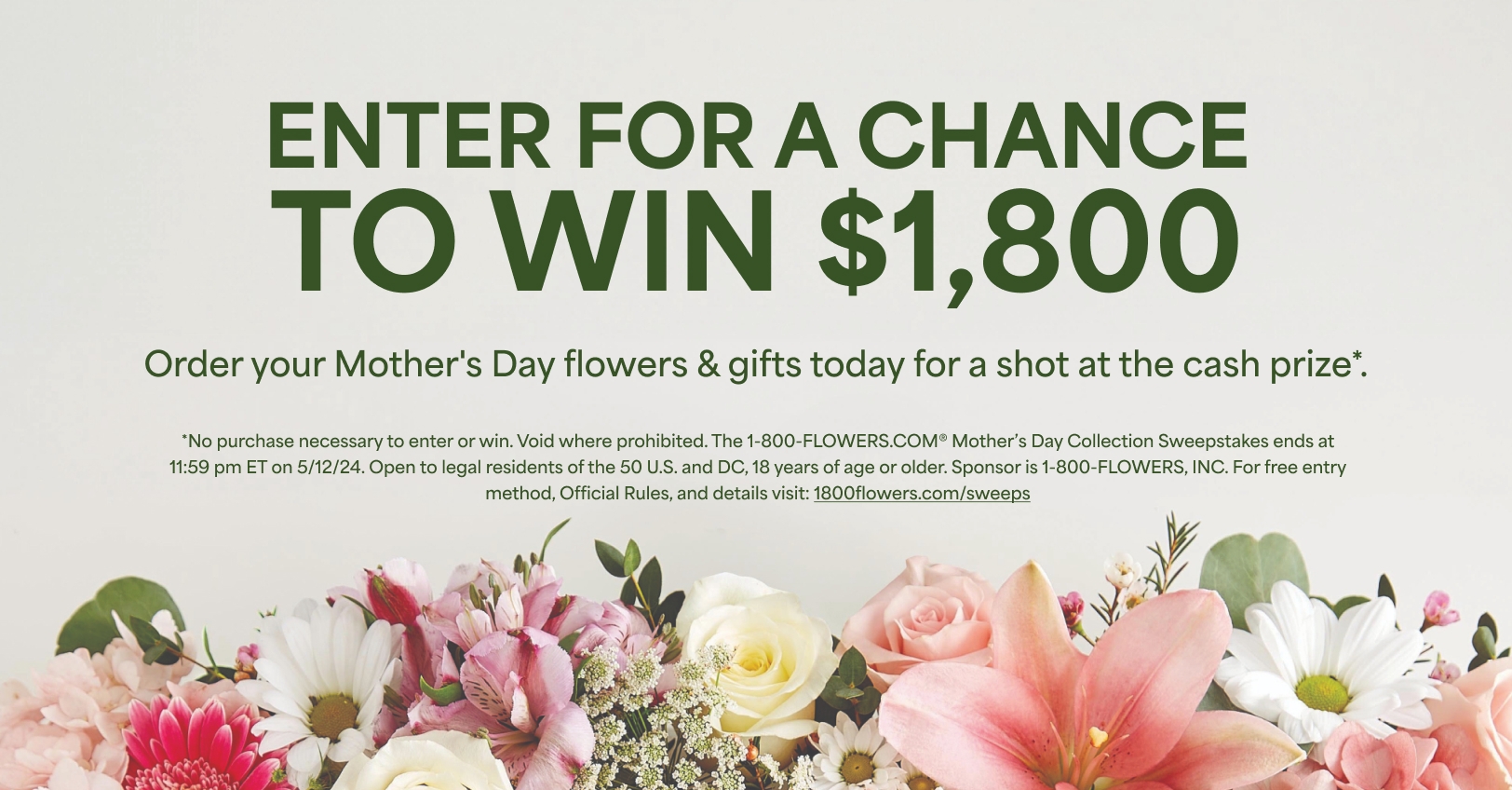 Mother s Day Sweepstakes 1800Flowers