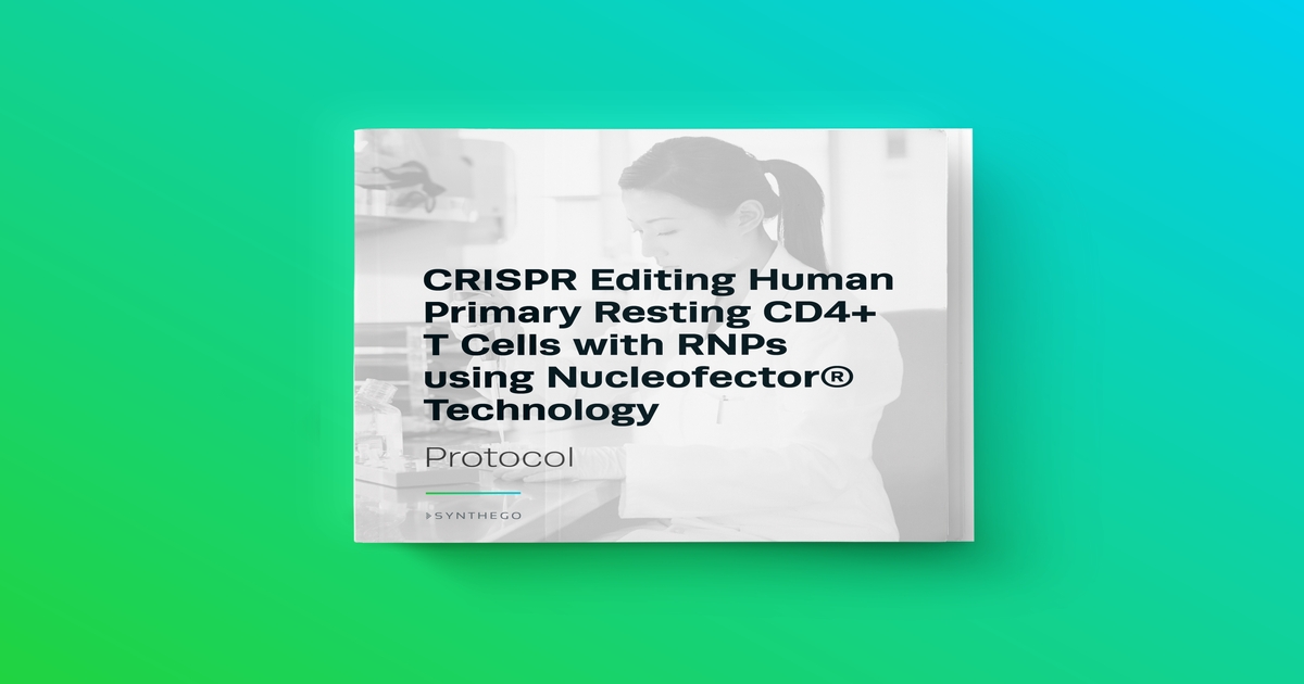 CRISPR Editing Human Primary Resting CD4+ T Cells with RNPs using ...