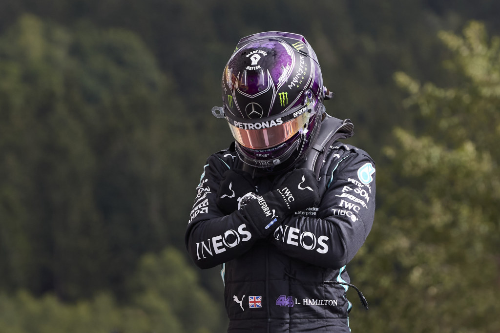 Hamilton dedicates 93rd pole to 'Black Panther' actor Boseman | RACER