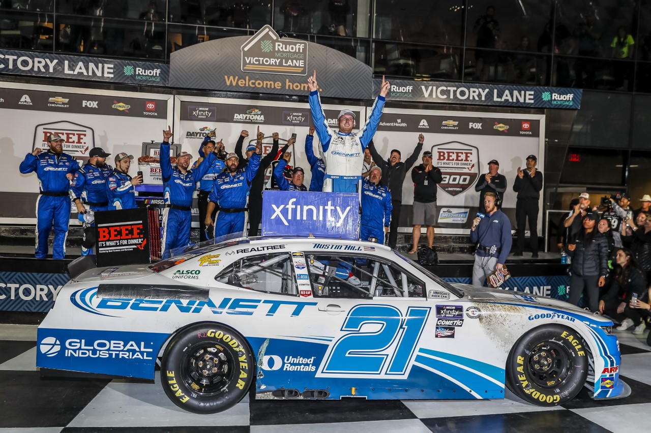 Mayer flips, giving Hill second Daytona Xfinity win in a row | RACER