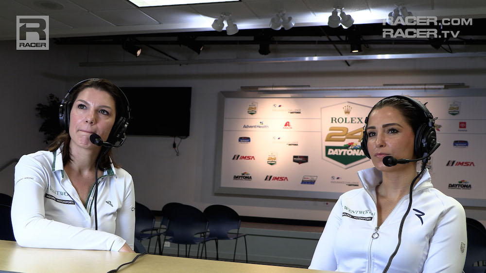 VIDEO: Katherine Legge and Sheena Monk at the Rolex 24 | RACER