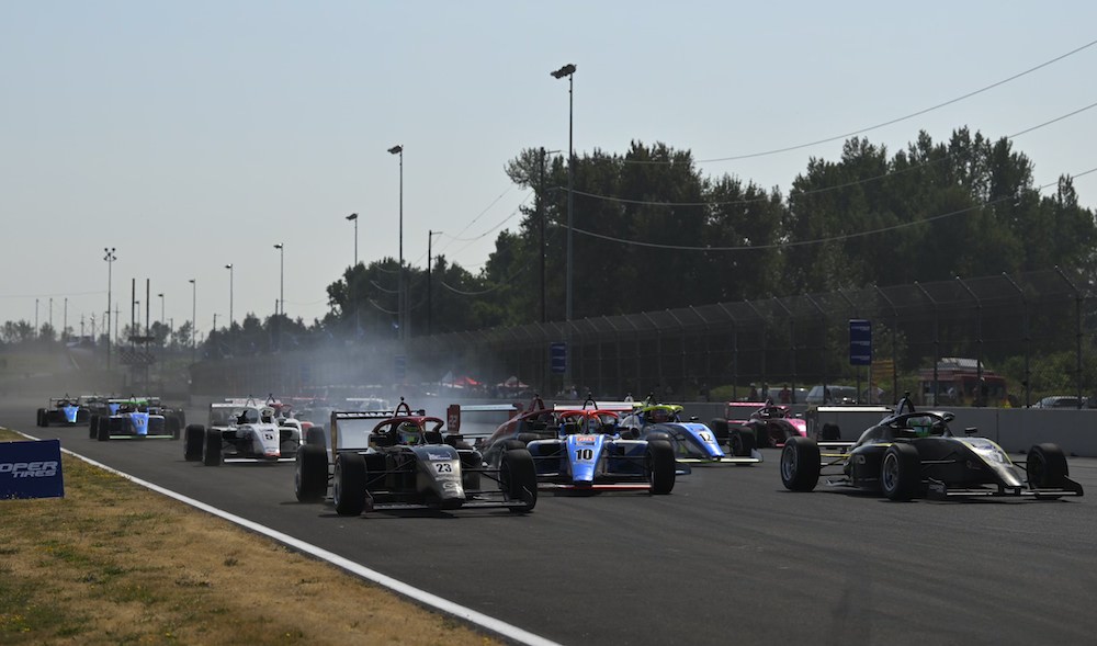 Denmark, Clark win at Portland as USF2000 title chase tightens | RACER