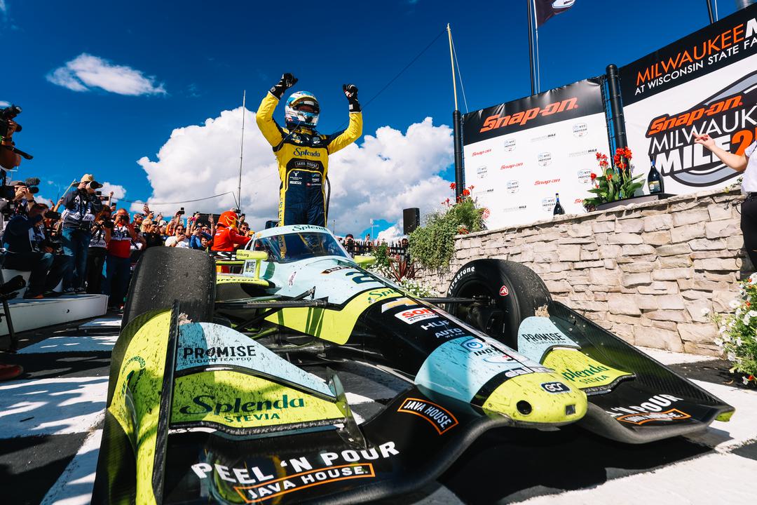 Rasmussen runs ragged en route to maiden IndyCar victory at Milwaukee ...