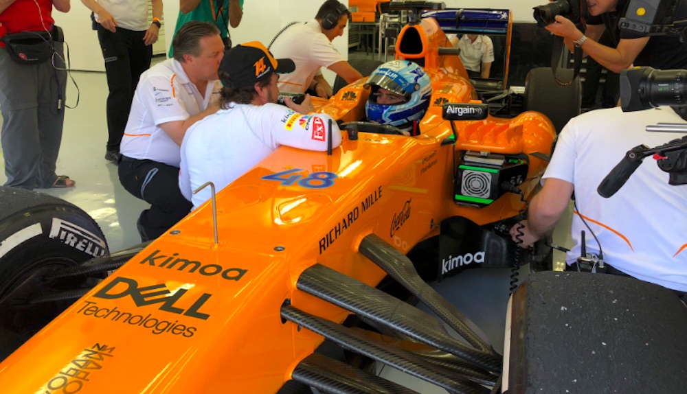 Johnson impresses Alonso with F1 test debut | RACER