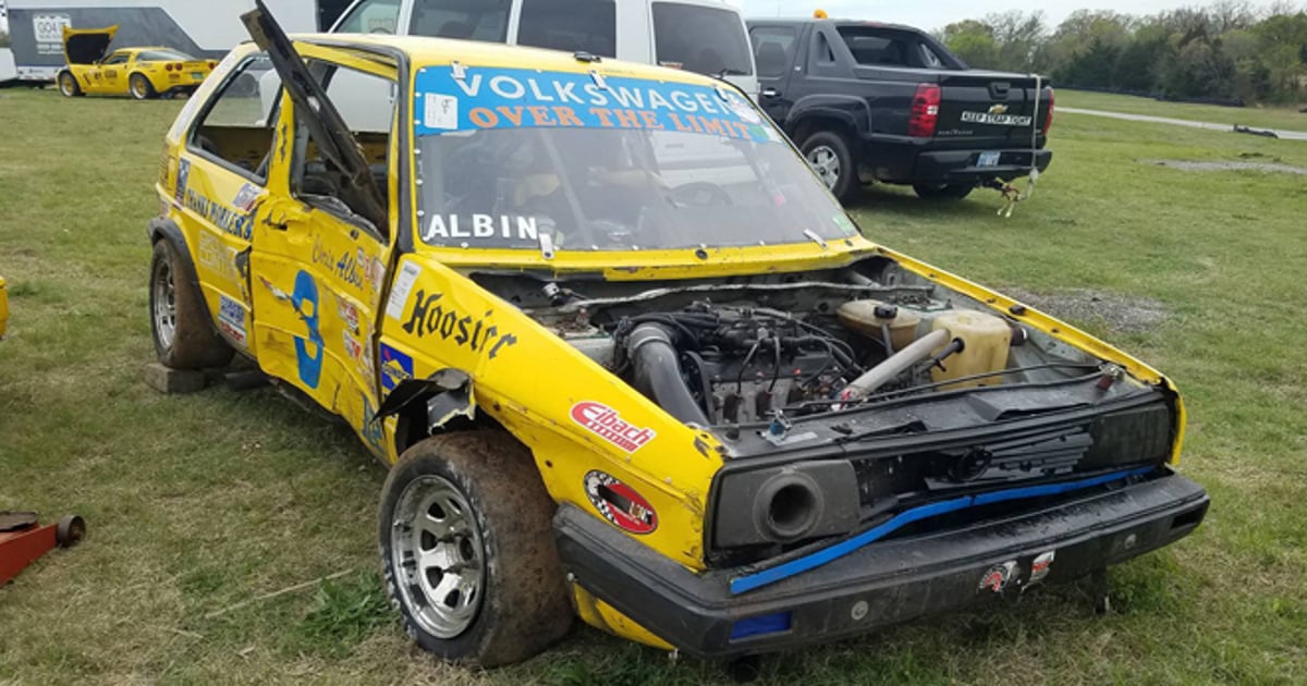 Driver OK after airborne VW Golf crash | RACER