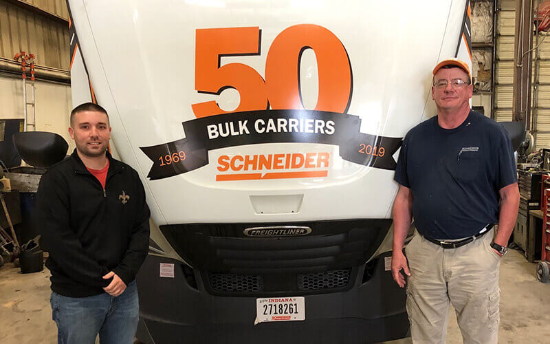 Schneider Bulk celebrates 50 years, recognizes top Tanker drivers