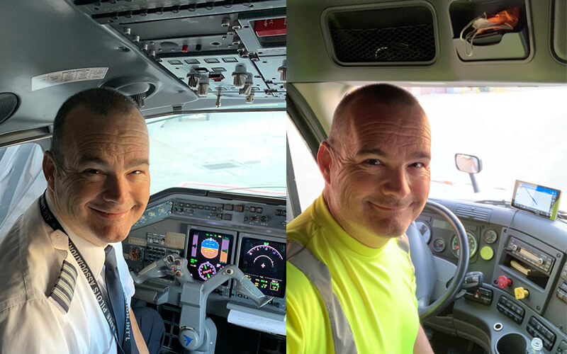 Airline pilot makes career change to Schneider (again)