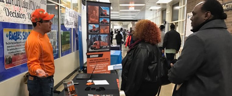 Truck driver recruiting events | Schneider