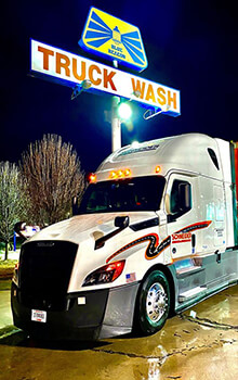 How to wash a semi-truck