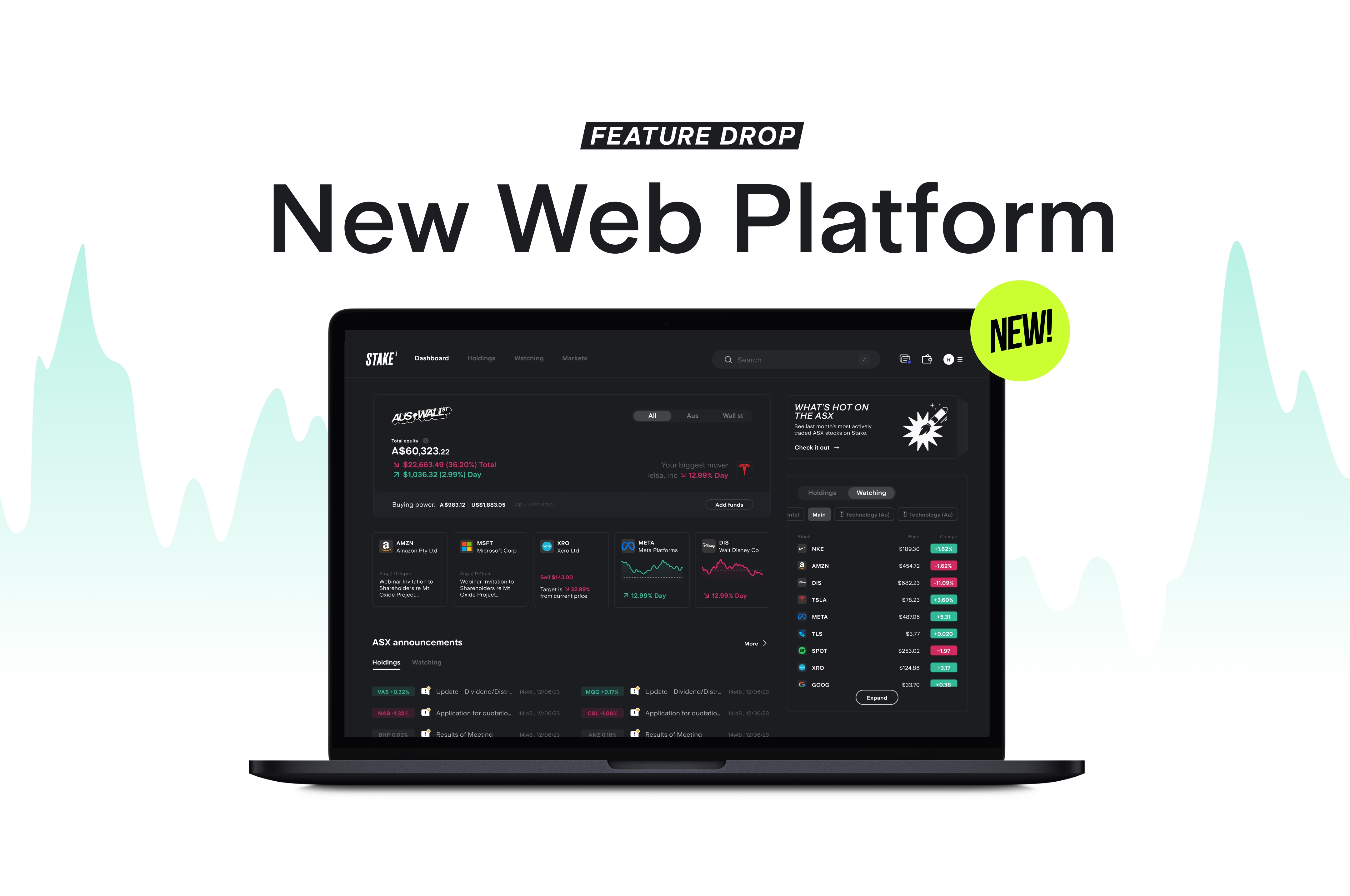 New Web Platform: a richer investing experience | Stake