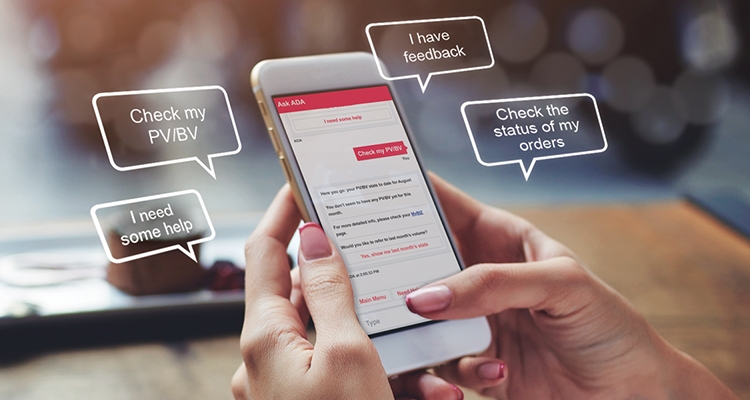 Ask ADA, your Amway Digital Assistant