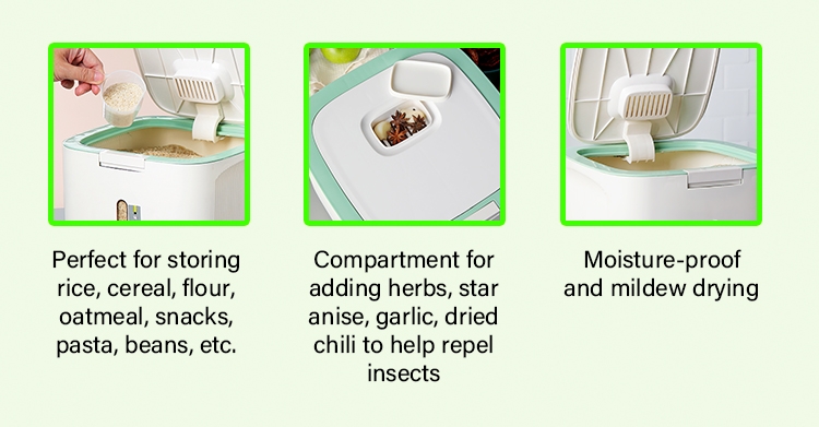 Noxxa Low Sugar Rice Cooker GWP Rice Storage Container AND 6-pc Knife ...