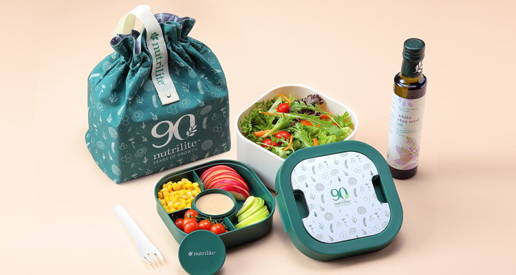 Limited Edition Nutrilite 90th Anniversary Salad Box and Chia Seed Oil ...