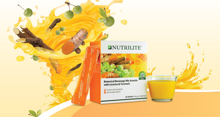 Nutrilite Botanical Beverage Mix Cherry with Licorice And Turmeric ...