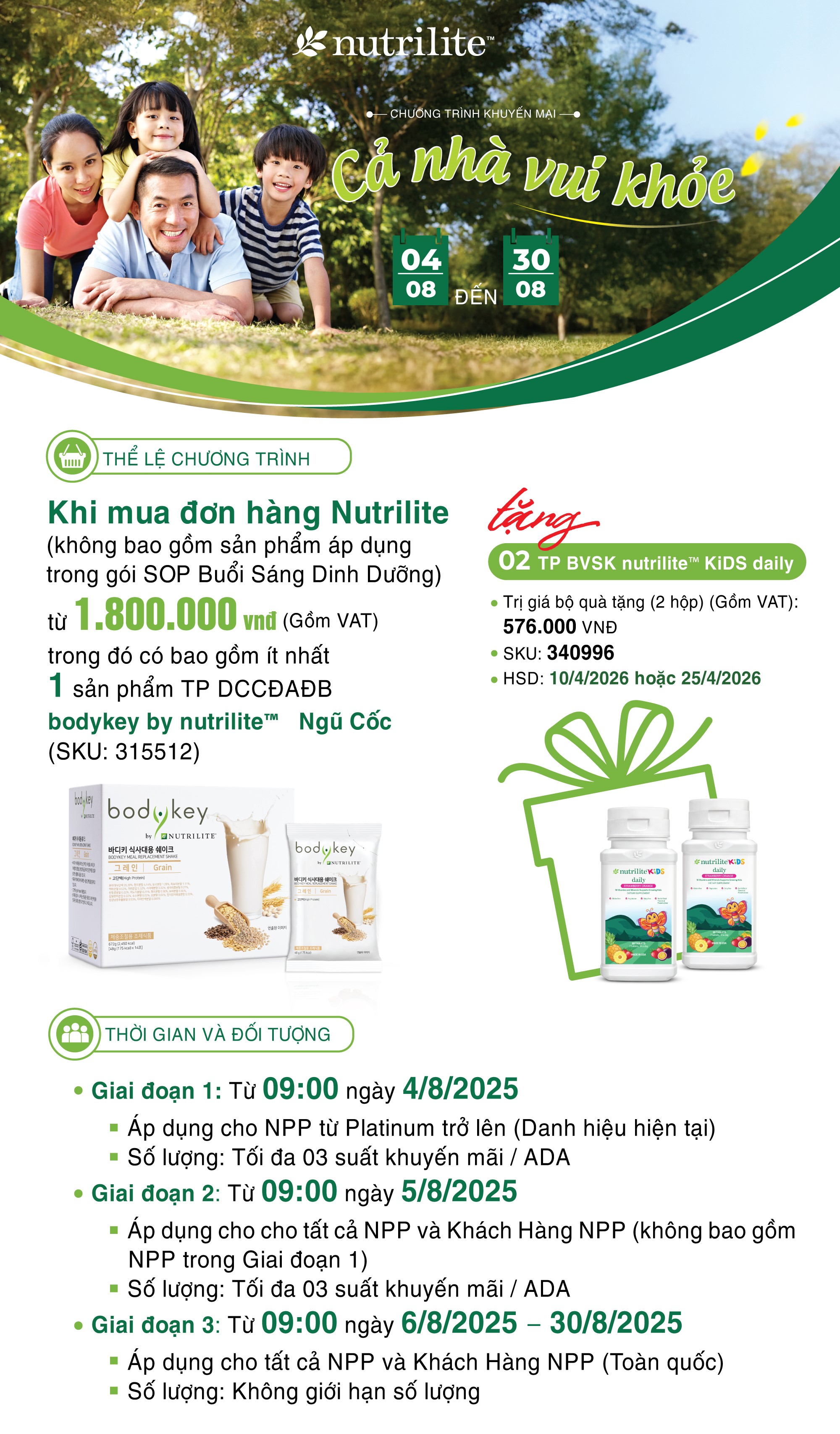 CTKM: CẢ NHÀ VUI KHỎE | Amway Vietnam