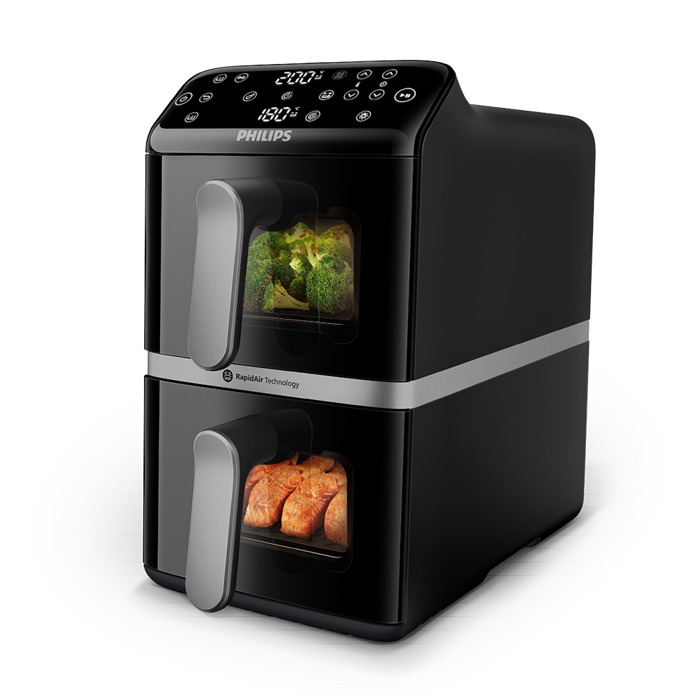 Philips Airfryer 4000 Series Stacked Dual Basket GWP Stainless Steel ...