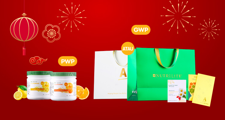 Set Nutrilite GUTPROtein PWP Minuman Pracampur Berperisa Lemon / Oren ...