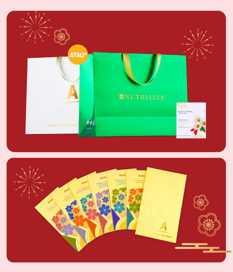 Set Nutrilite GUTPROtein PWP Minuman Pracampur Berperisa Lemon / Oren ...