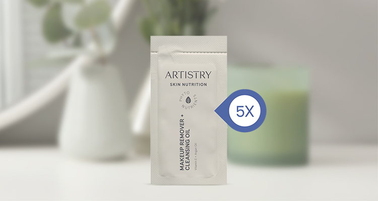 ARTISTRY Makeup & Makeup Remover GWP SKIN NUTRITION Cleansing Oil Foils ...