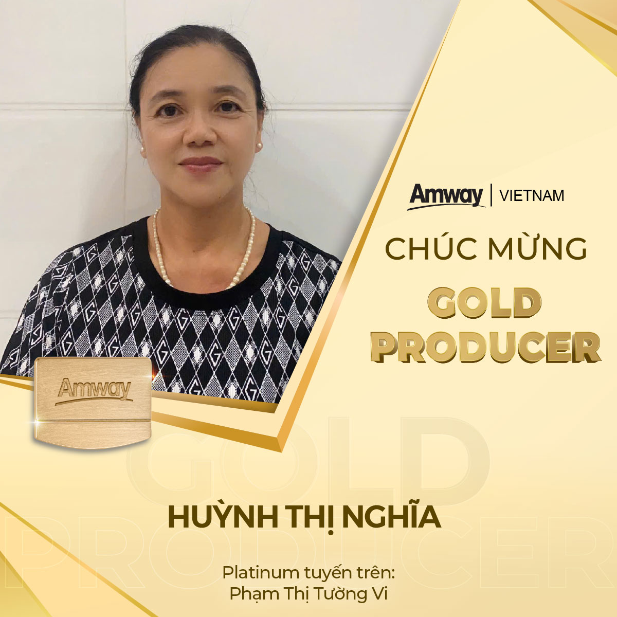 AmwayNow | Danh Hiệu Gold Producer Tháng 01/2025 | Amway Việt Nam