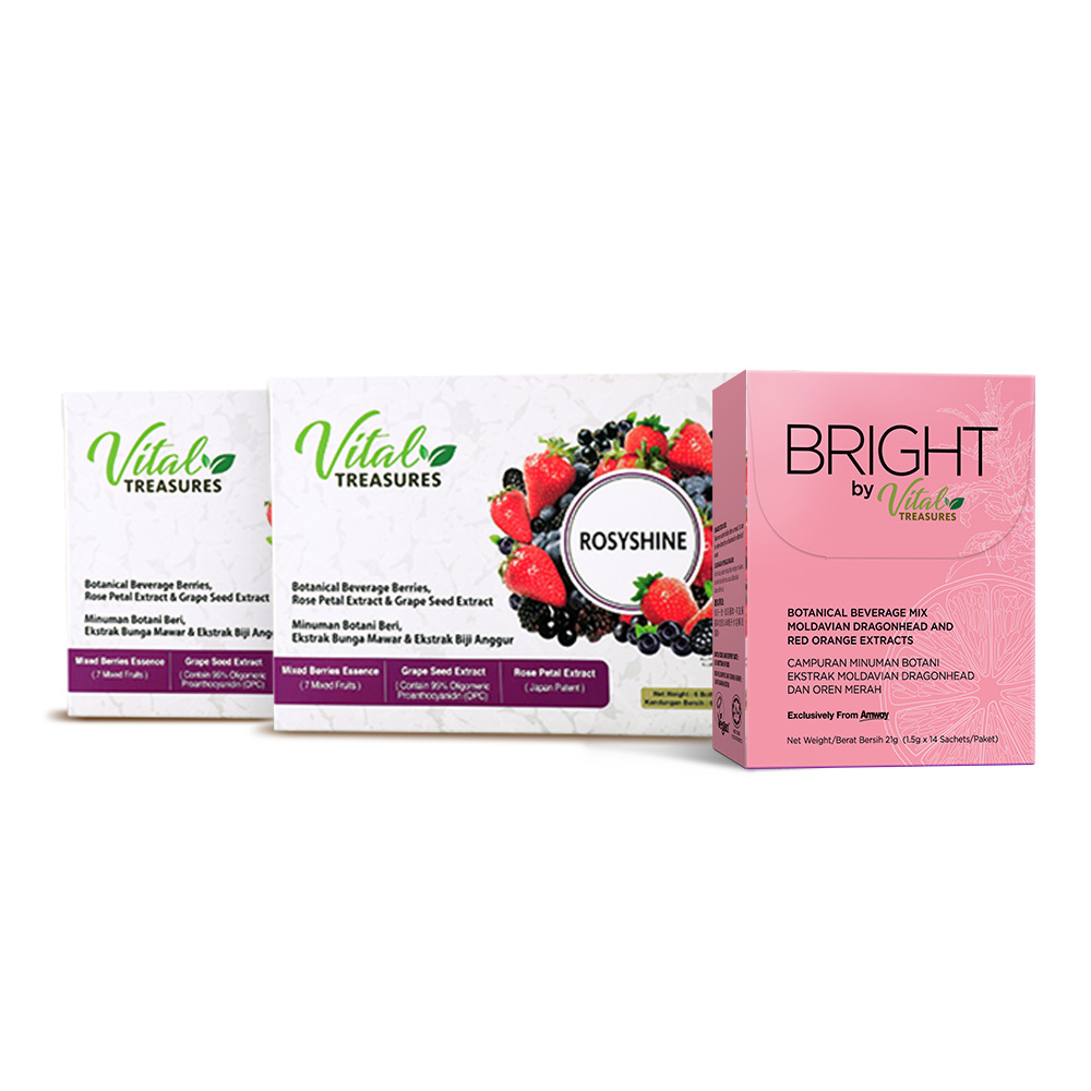 Bright & Shine GWP 1x Bottle Vital Treasures ROSYSHINE Botanical ...