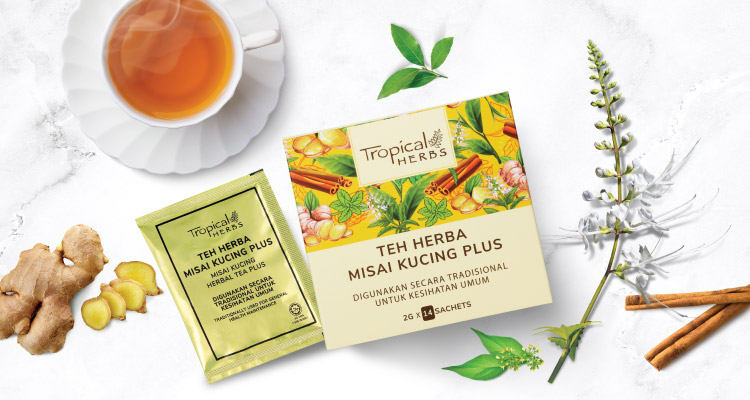Teatime with Tropical Herbs Misai Kucing Herbal Tea Plus | AmwayNow