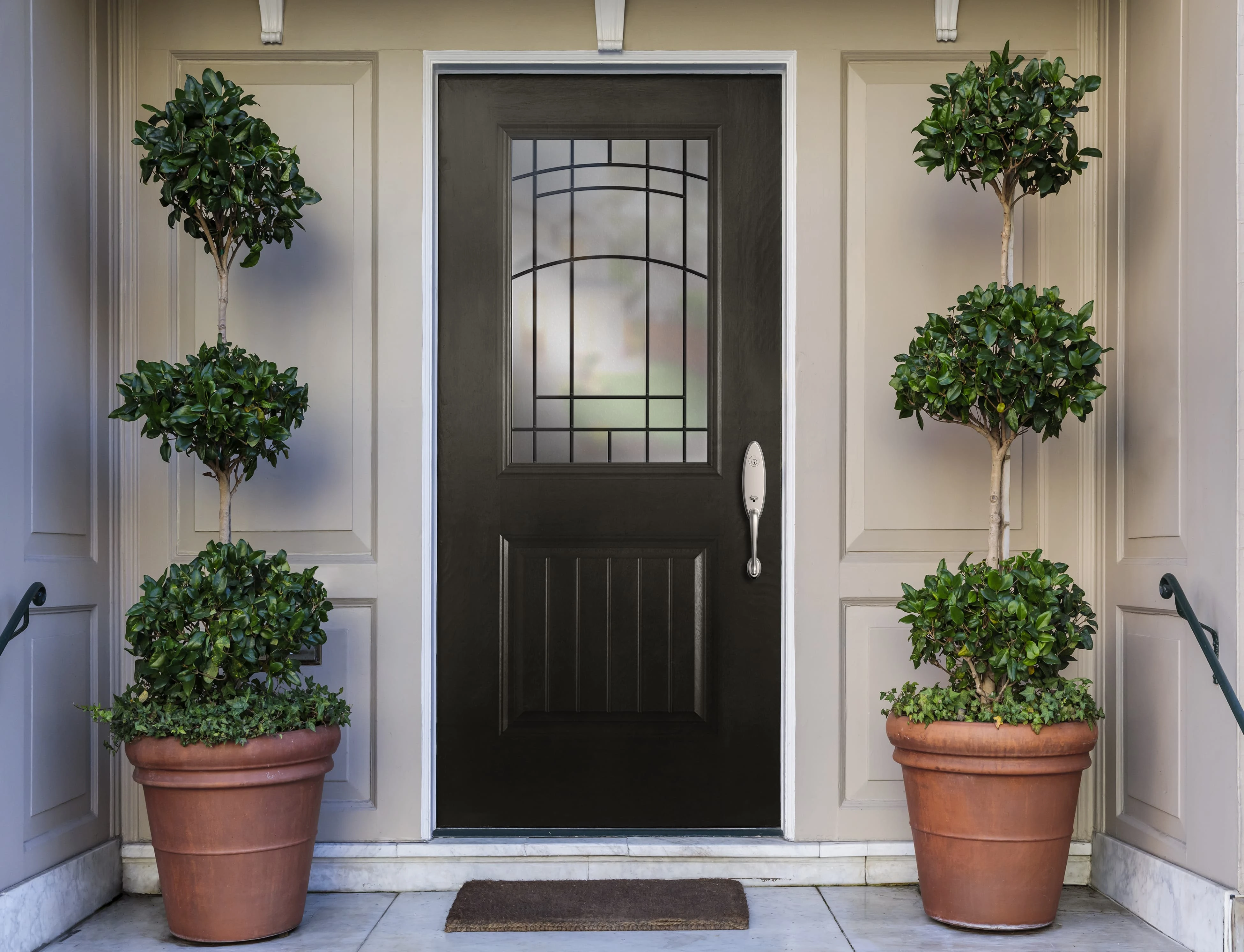 Traditional Front Doors For Homes Black Composite Door | Black Front