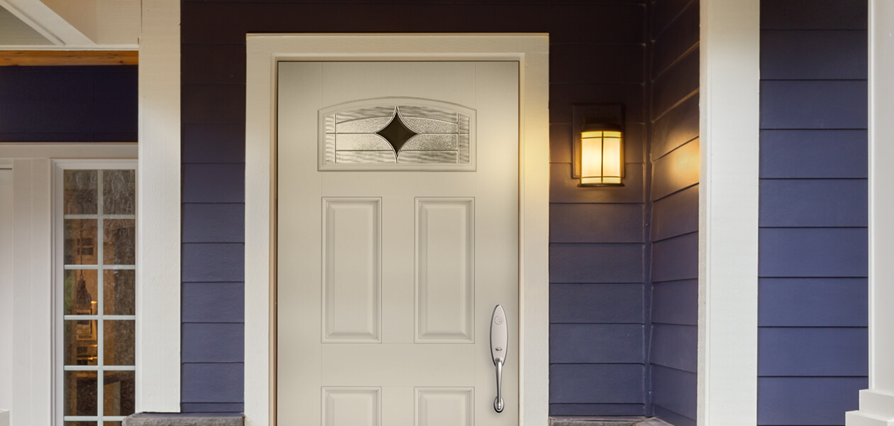 Glass Entrance Doors With Fan