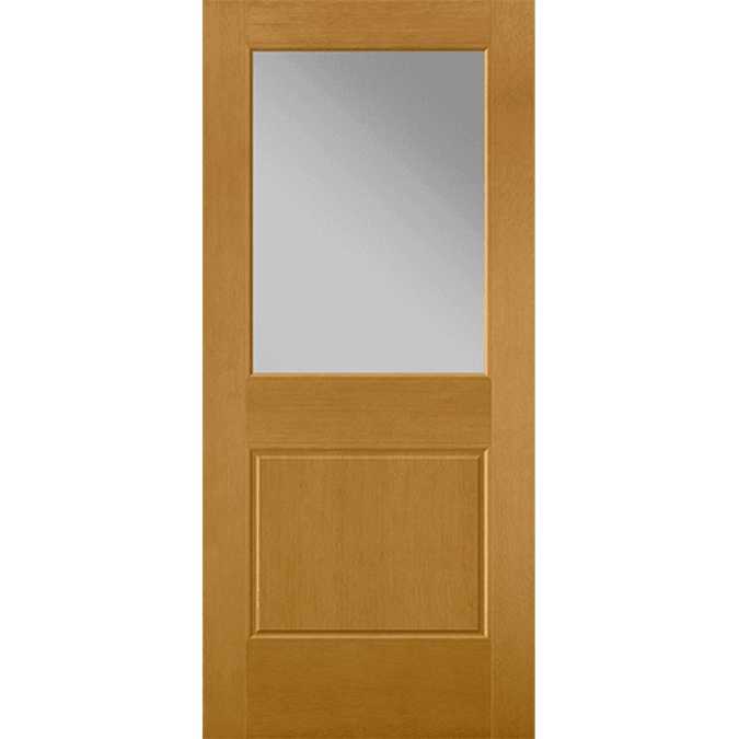Wooden Half Glass Exterior Door - Glass Door Ideas