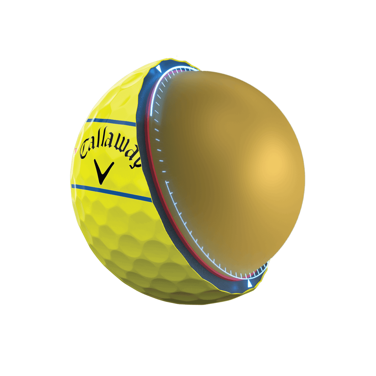 Chrome Tour 360 Triple Track Yellow Golf Balls | Callaway Golf