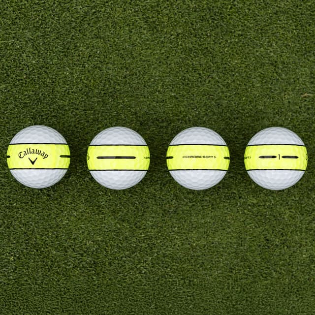 Chrome Soft 360 Yellow Stripe Golf Balls | Callaway Golf