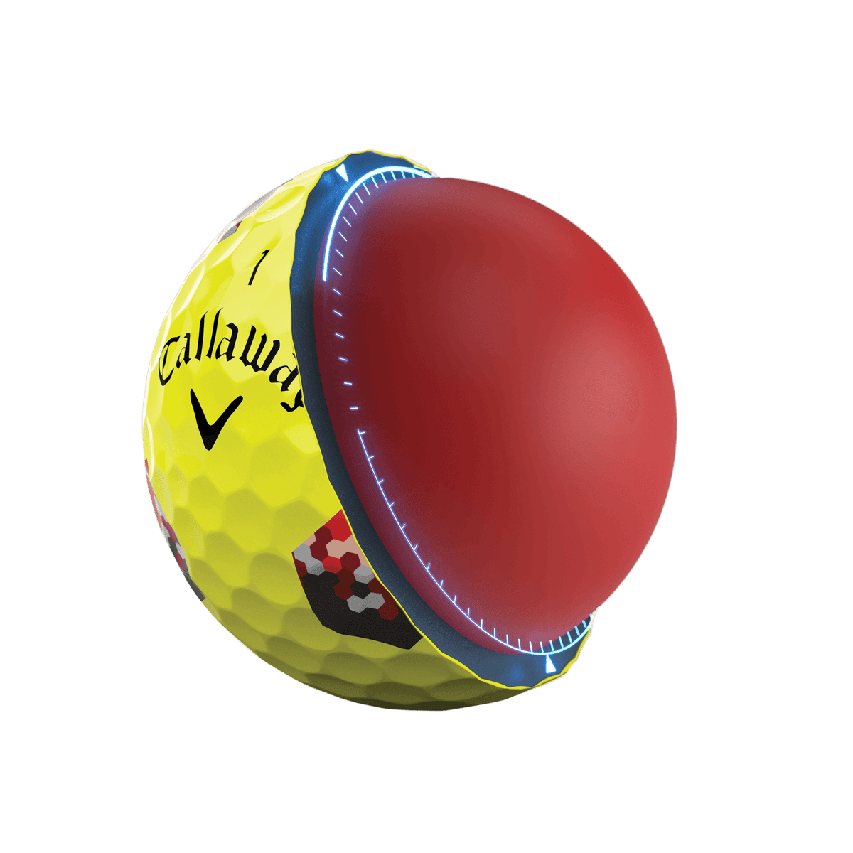 Chrome Tour TruTrack Yellow Golf Balls | Callaway Golf