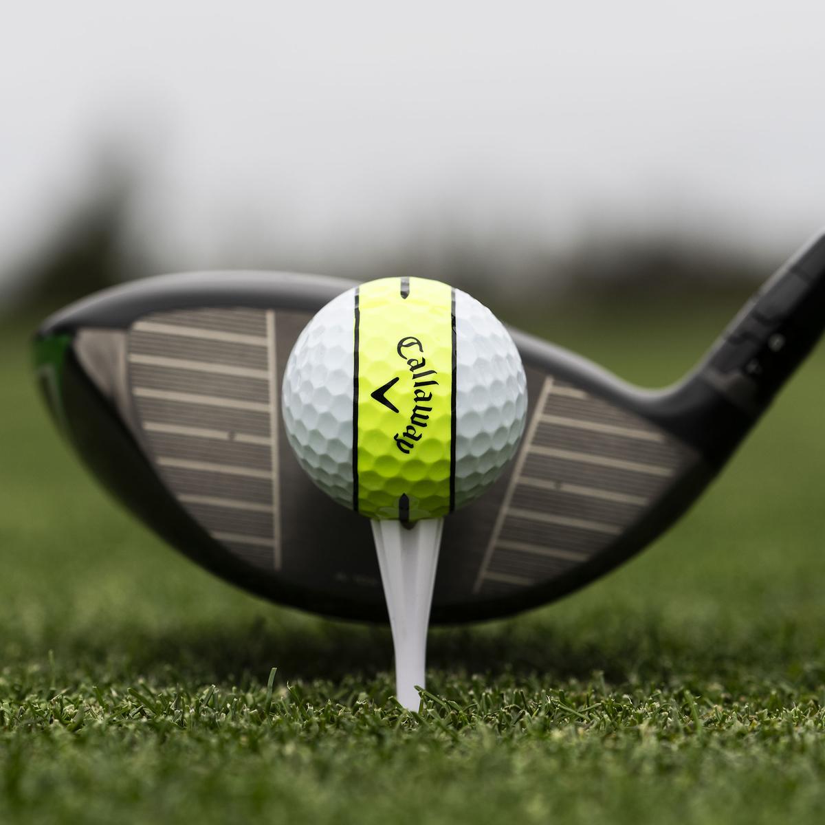 Chrome Soft 360 Yellow Stripe Golf Balls | Callaway Golf
