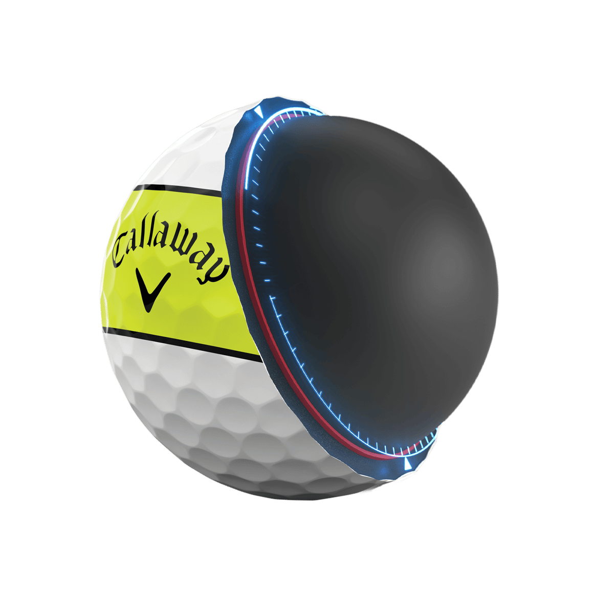 Chrome Tour X 360 Yellow Stripe Golf Balls | Callaway Golf