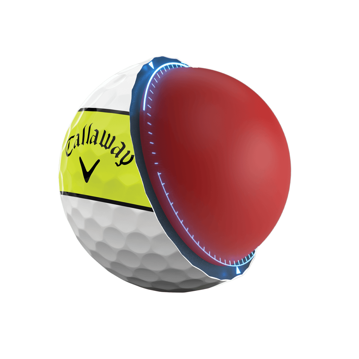 Chrome Soft 360 Yellow Stripe Golf Balls | Callaway Golf
