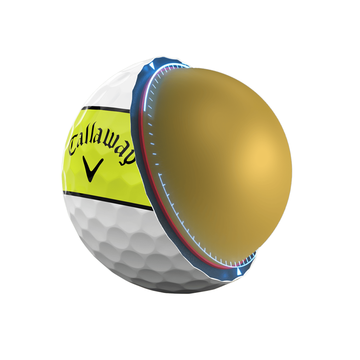 Chrome Soft 360 Yellow Stripe Golf Balls | Callaway Golf