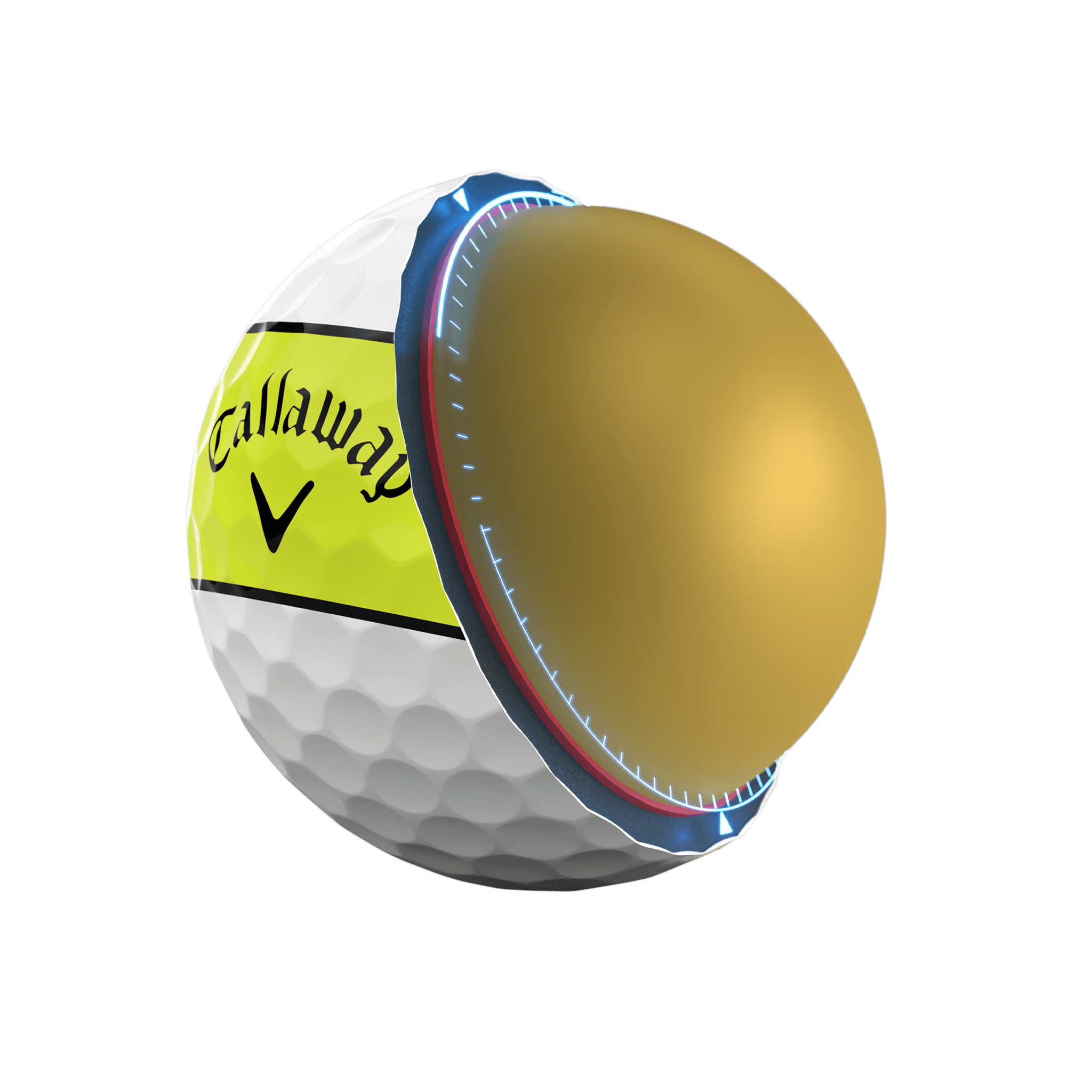Chrome Soft 360 Yellow Stripe Golf Balls | Callaway Golf