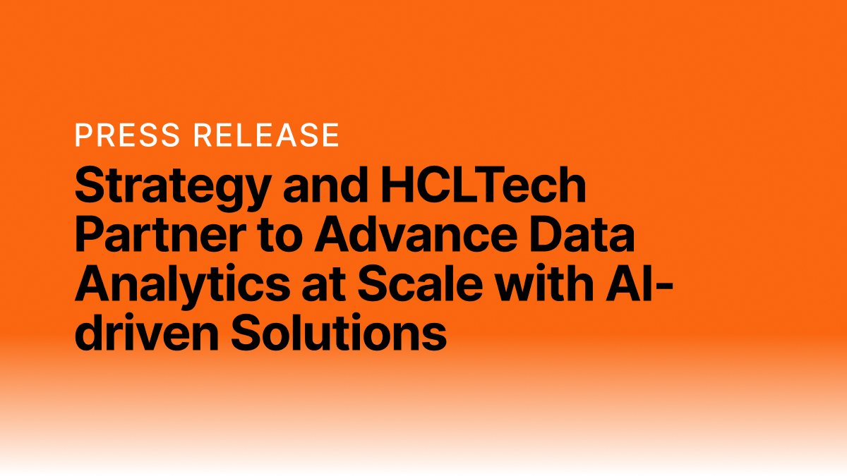 Strategy and HCLTech Partner to Advance Data Analytics at Scale with AI ...
